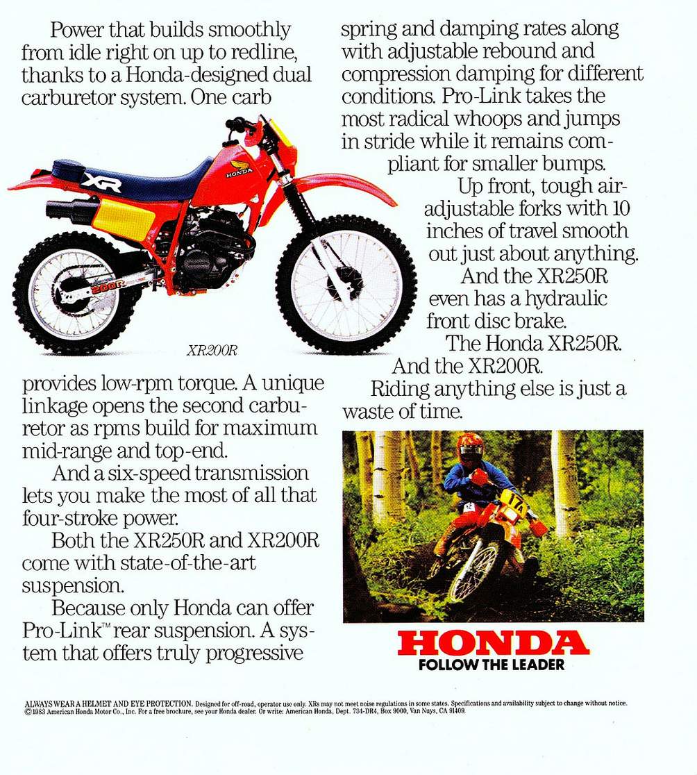 1985 Honda XR 200R